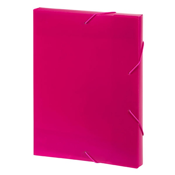 MARBIG 2019909 Polypropylene Document Box File A4 Pink