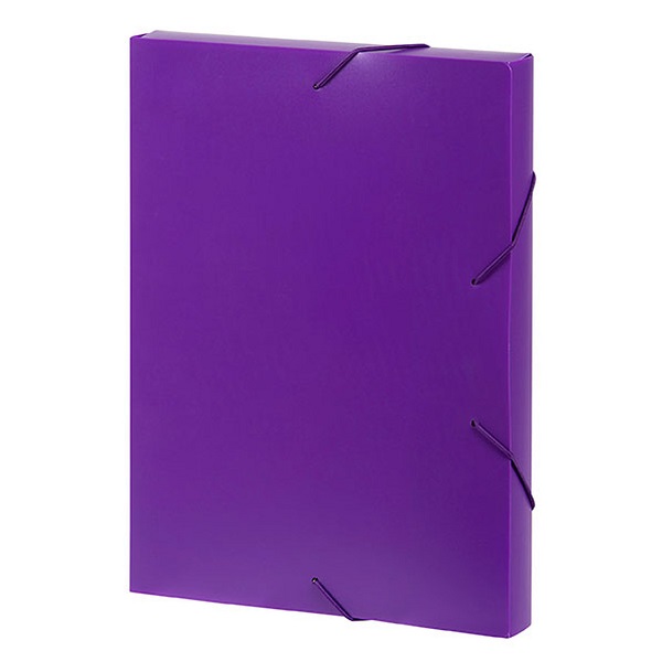 MARBIG 2019919 Polypropylene Document Box File A4 Purple